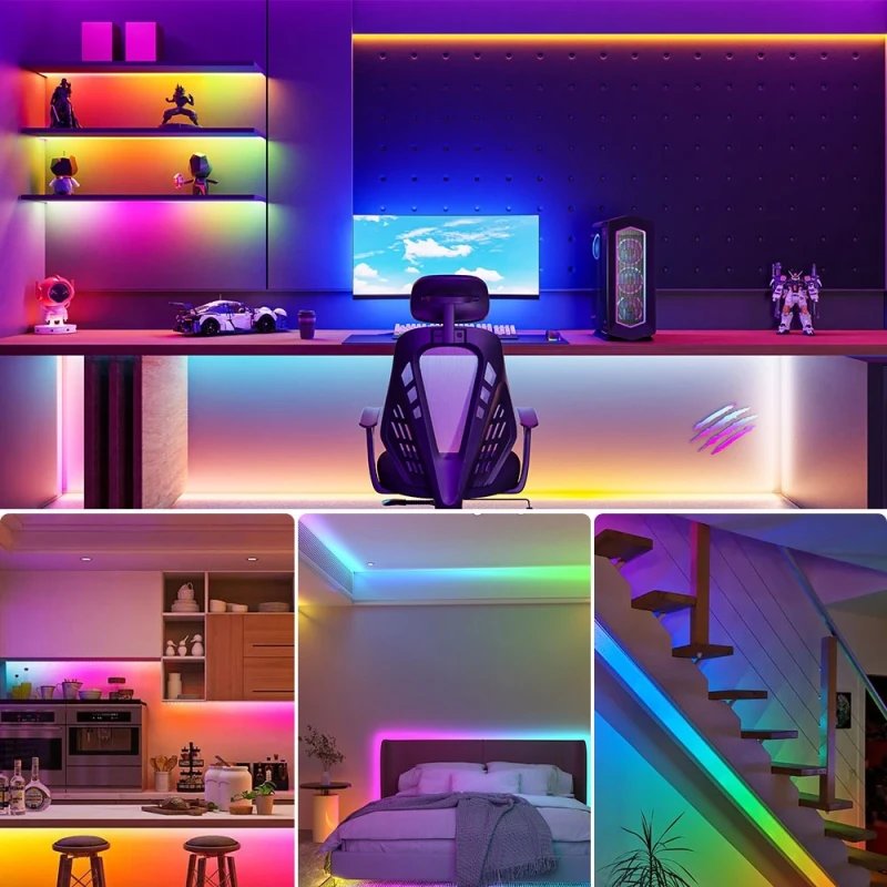 Kit Ruban LED USB RGBIC - Créez une Ambiance Lumineuse Unique