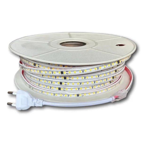 Ruban LED blanc chaud kit 220v complet de 1 à 50 mètres